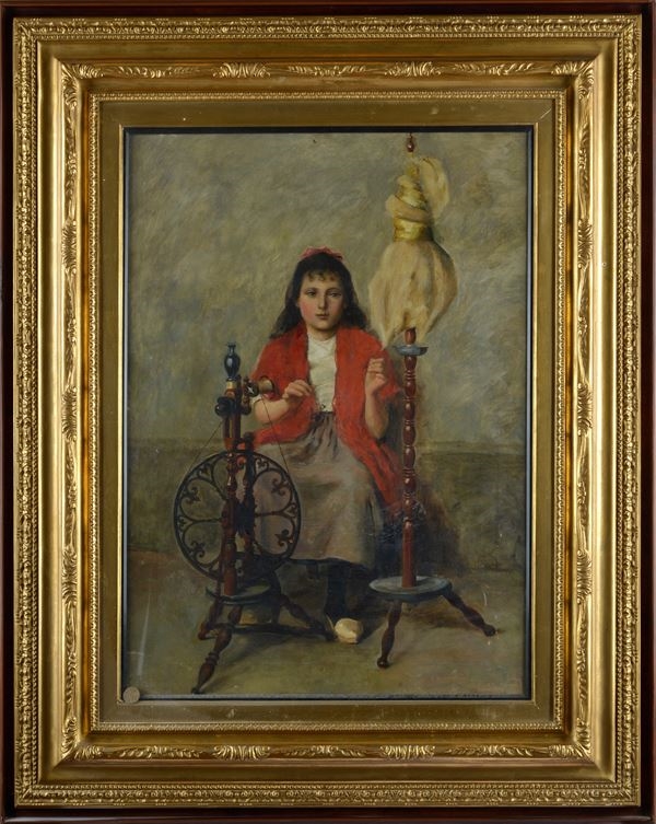 Luigi Bechi | The little spinner | MutualArt