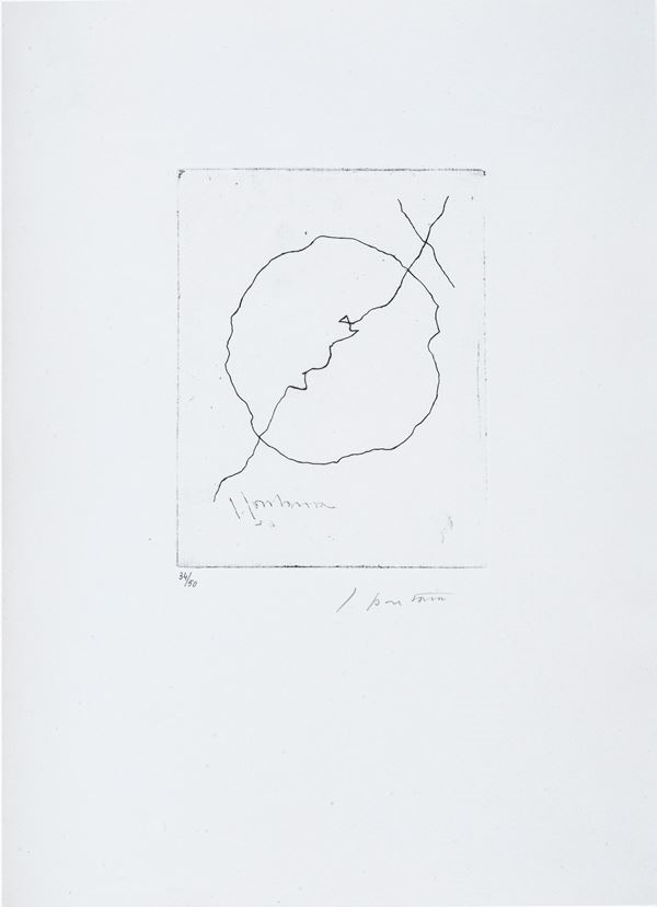 Lucio Fontana | Spatial concept (1962) | MutualArt