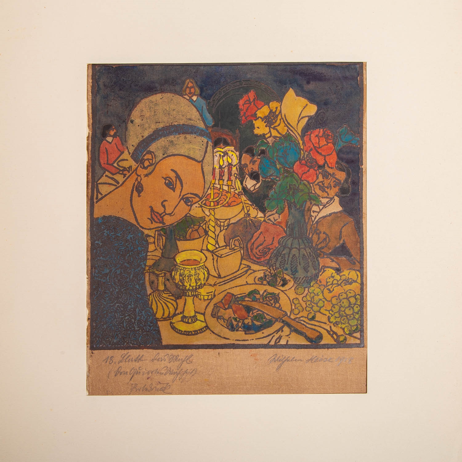 Wilhelm Heise | 18. Blatt das Mahl (1918) | MutualArt