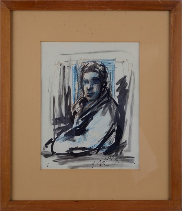 Vinicio Berti | Manly portrait (1942) | MutualArt