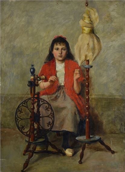 Luigi Bechi | The little spinner | MutualArt