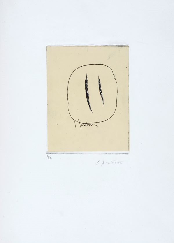 Lucio Fontana | Spatial concept (1962) | MutualArt