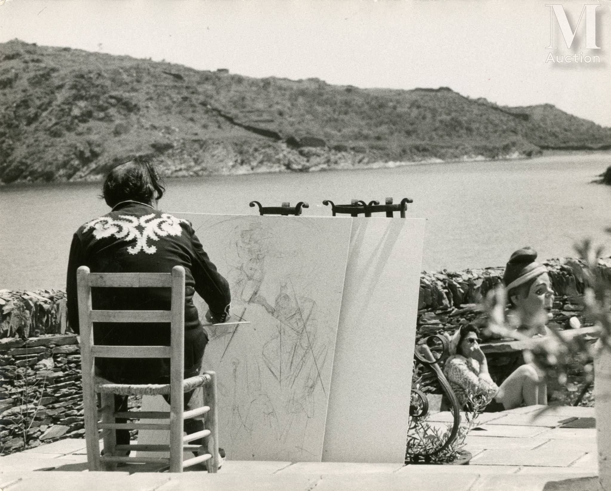 Robert Descharnes | Salvador Dalí exécutant une des planches de l ...