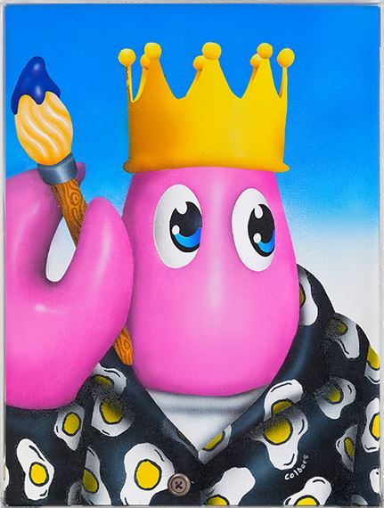 Philip Colbert | Paint Brush Lobster (Blue) (2020) | MutualArt