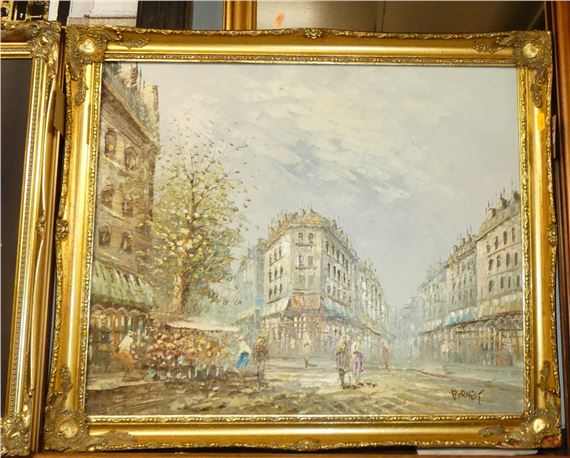 Elizabeth Burnet | Parisian street scene | MutualArt