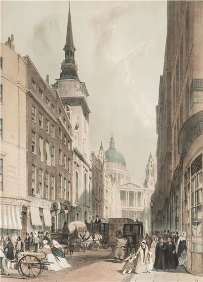 Thomas Shotter Boys | St Pauls from Ludgate Hill; North Front to St ...