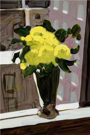 Harvey Gordon | Still Life with Flowers and Bridge (1970) | MutualArt