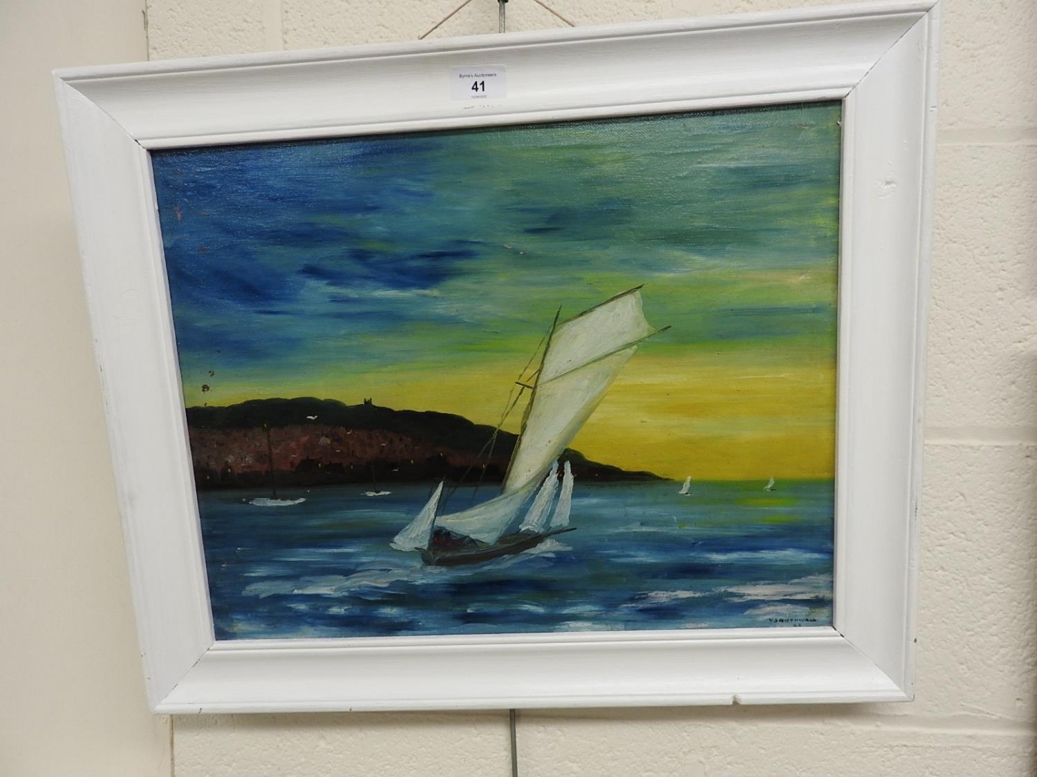 Vernon Southward | Sunset sailing (1946) | MutualArt