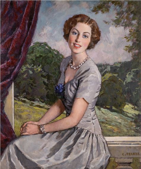 Carl Felkel | Portrait of a girl | MutualArt