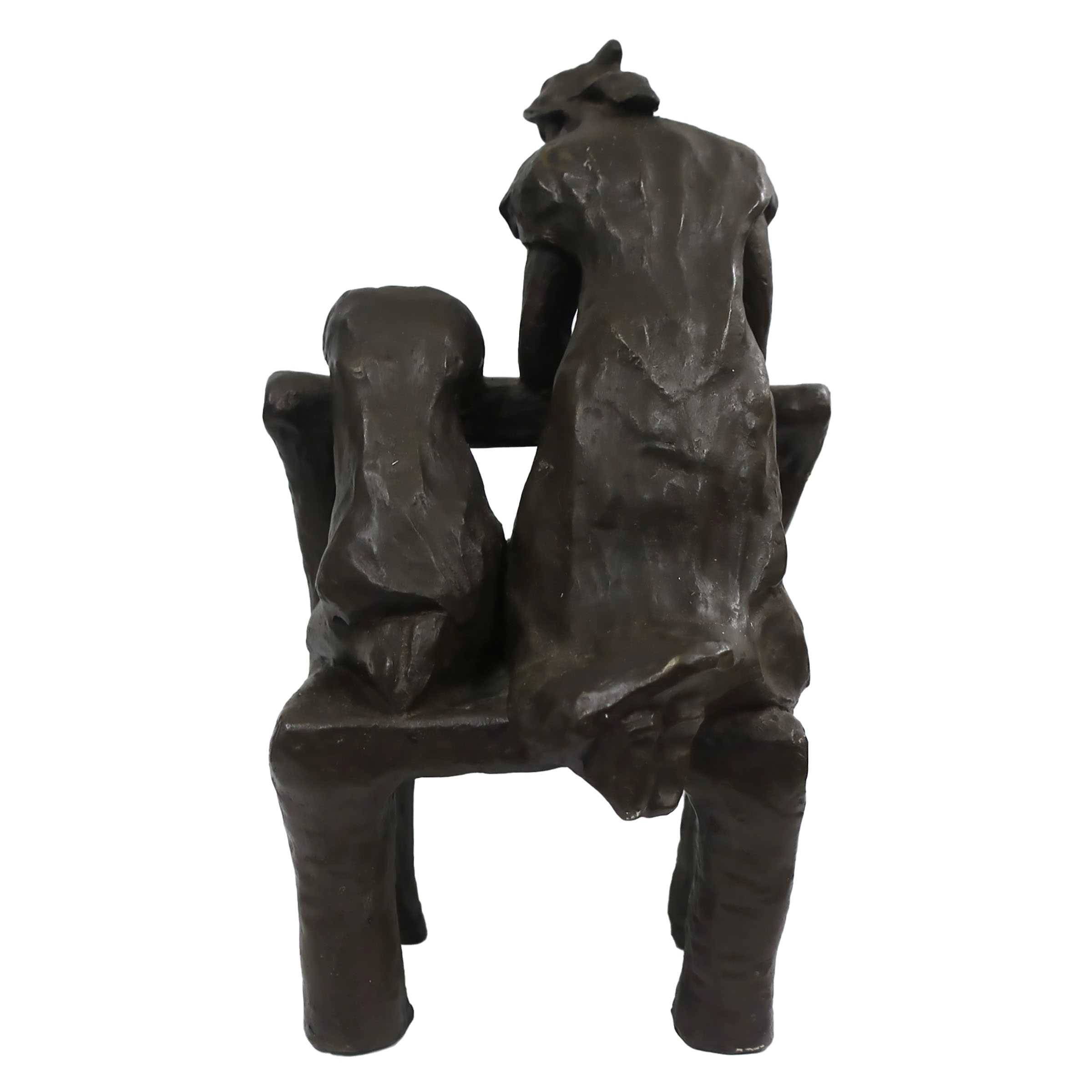 G.s. Stern | MOTHER AND CHILD ON A BENCH | MutualArt