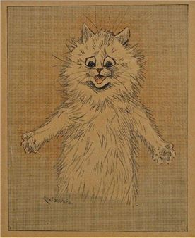 Louis Wain | Cat portrait | MutualArt