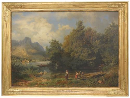 August Wilhelm Leu | THE WALENSEE (1860) | MutualArt