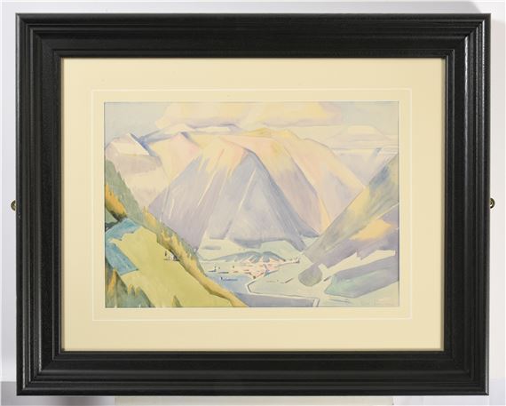 Edith Lawrence | Swiss mountain scene | MutualArt
