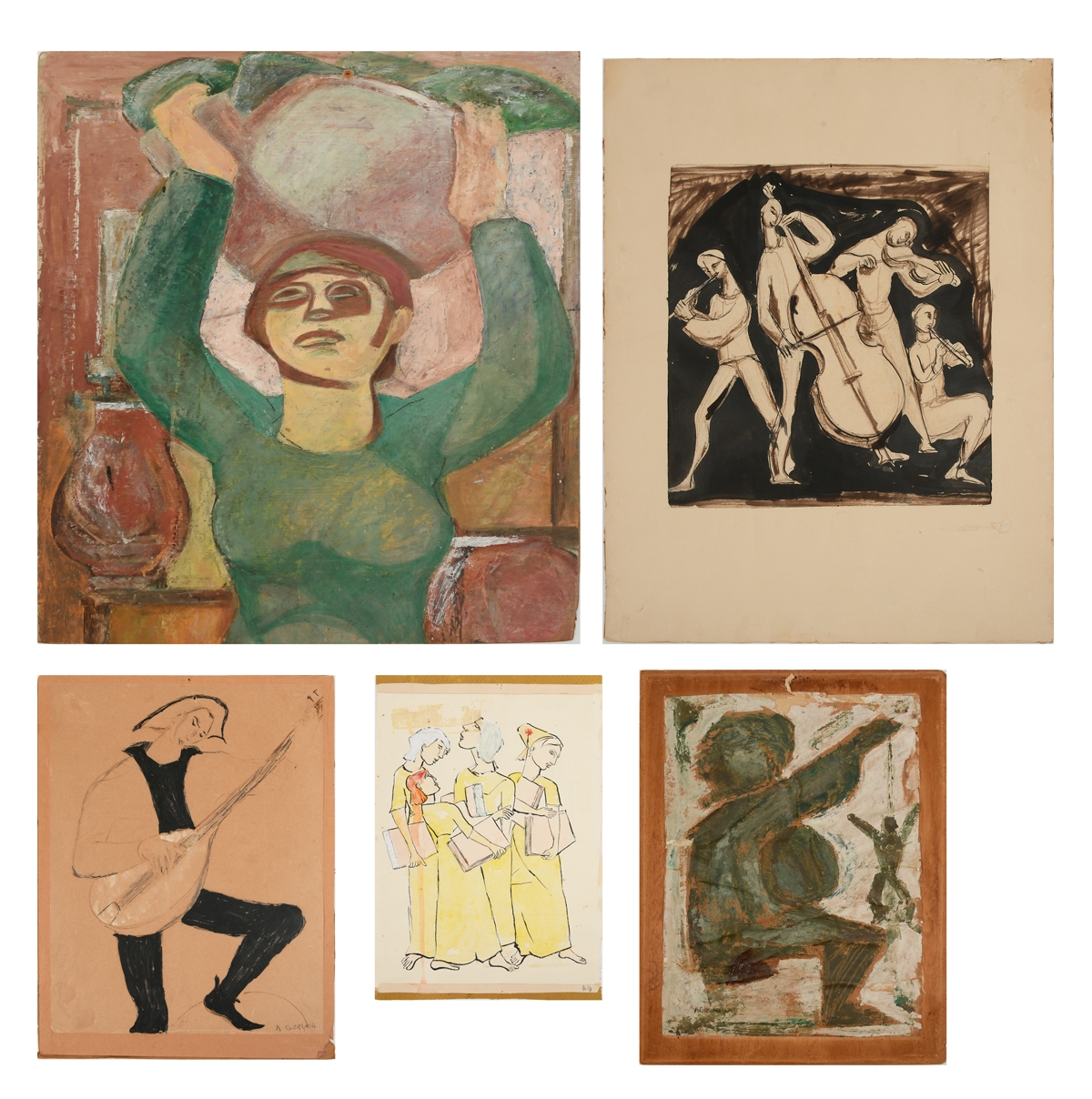 Arthur Gerlach | 5PC. ARTHUR GERLACH PAINTING LOT | MutualArt