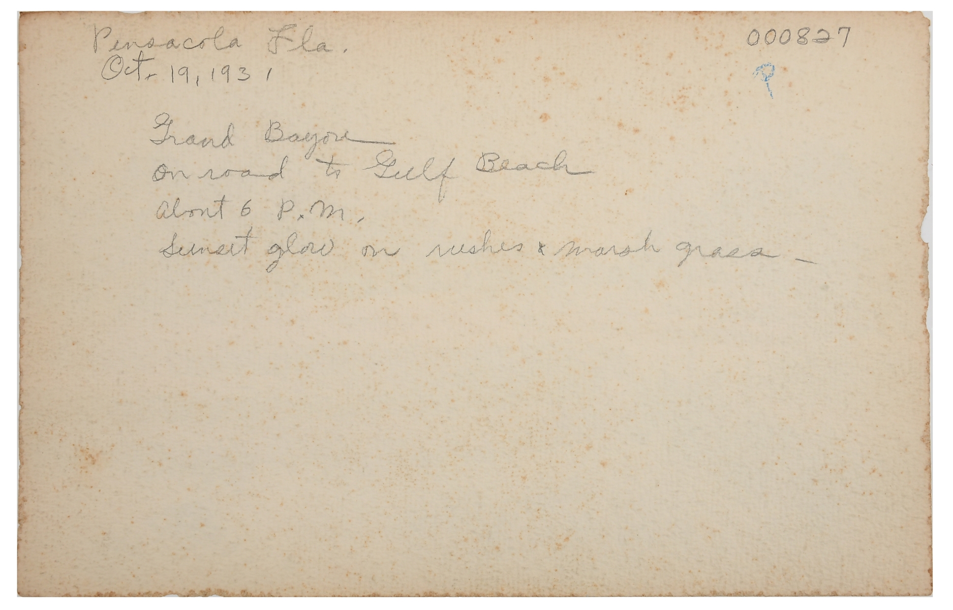 Katherine Joy Postle | Grand Bayou on Route to Gulf Beach (1931 ...