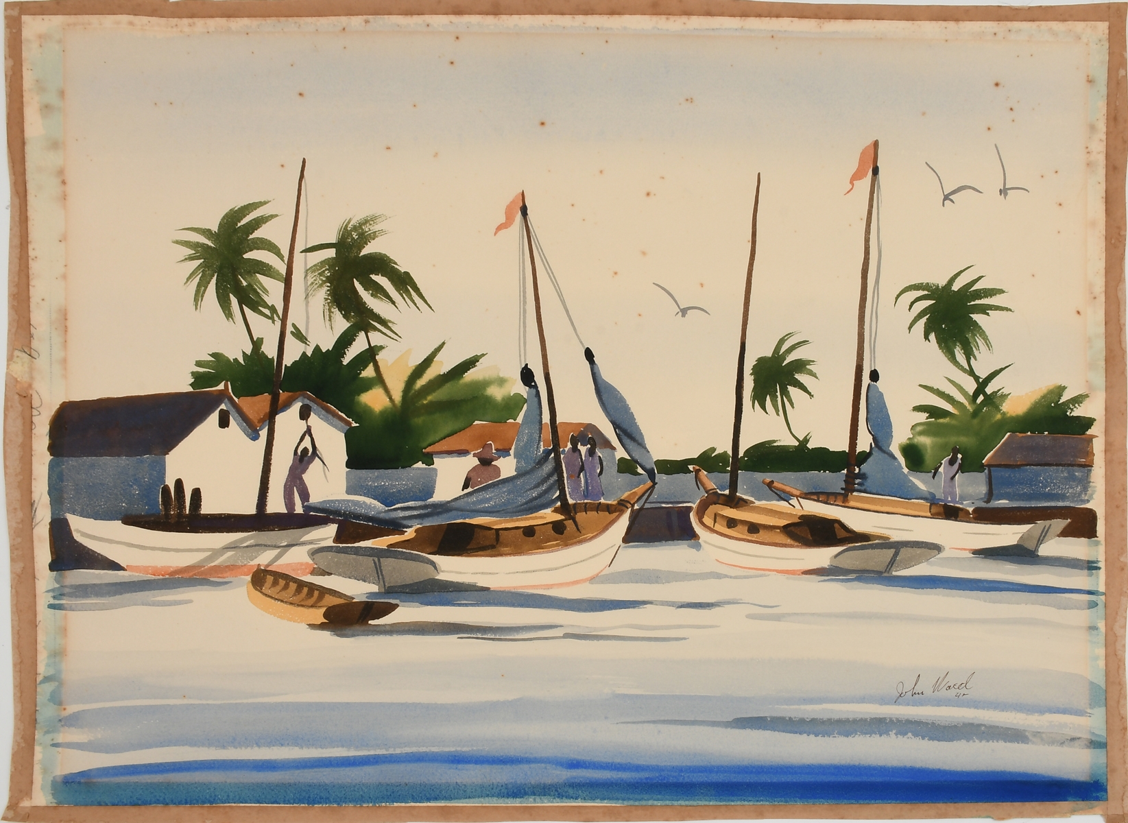 Phil Austin | 4PC. FLORIDA PAINTING LOT (1930) | MutualArt