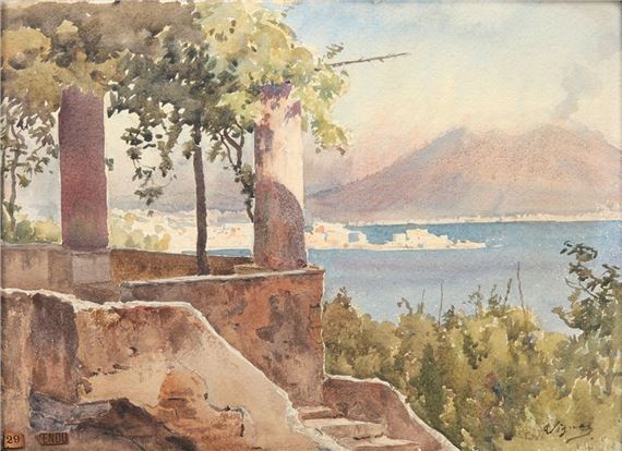 Pierre Vignal | The Vesuvius view of Naples | MutualArt