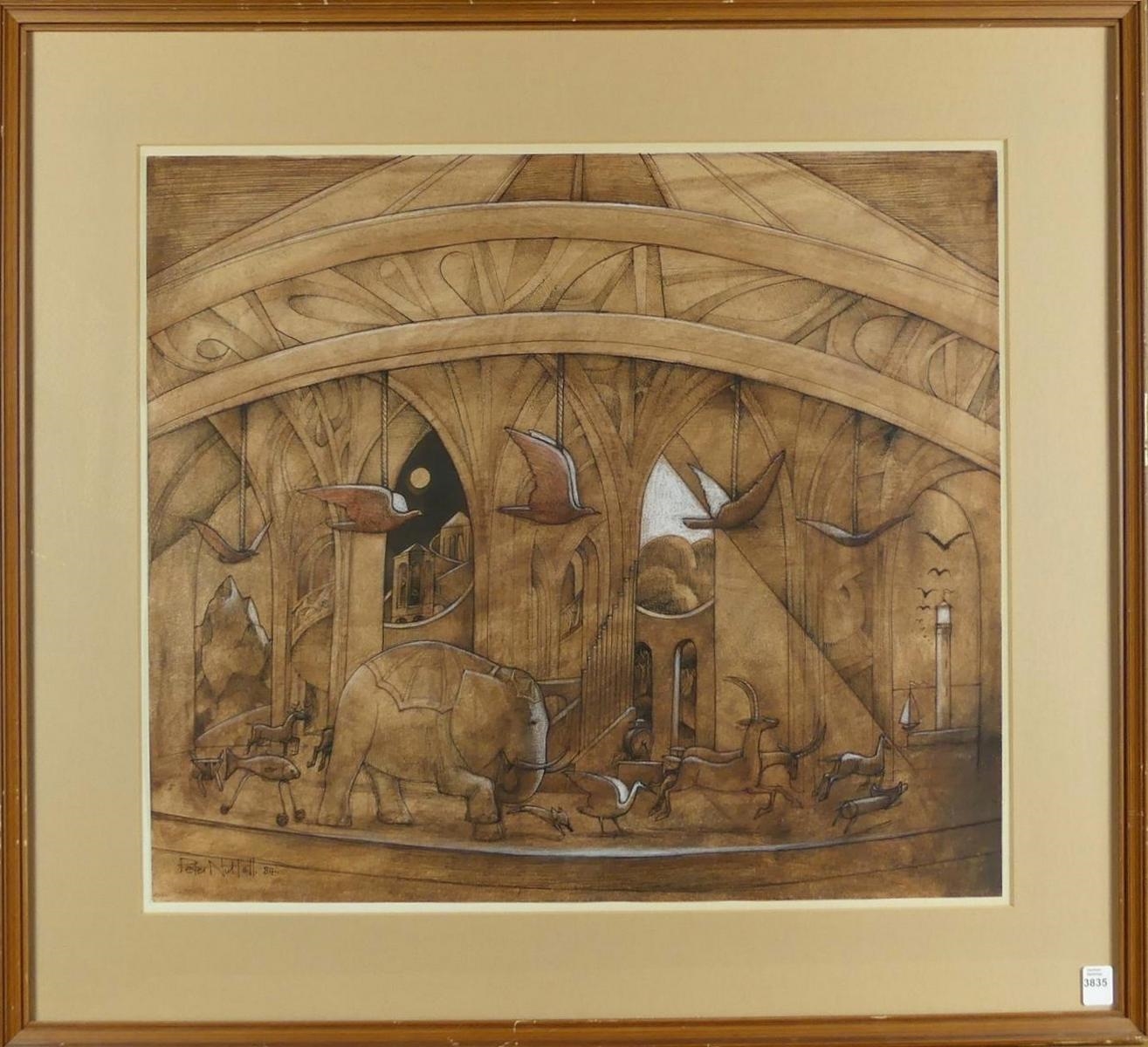 Peter Nuttall | A Fantasy Room (1943) | MutualArt