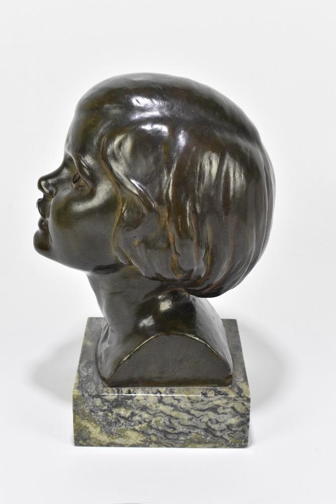 Edwin Whitney-Smith | A cast bronze head of a girl (1925) | MutualArt