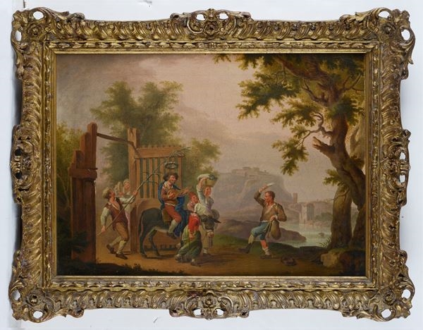 Paolo Monaldi | Country scene with saltarello | MutualArt