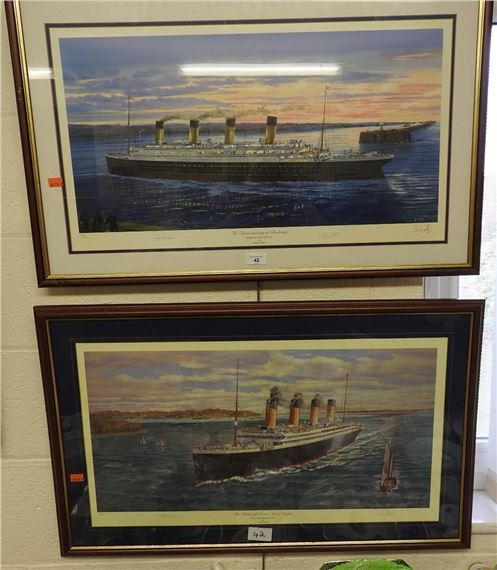 S. W. Fisher | Two Titanic limited edition prints | MutualArt