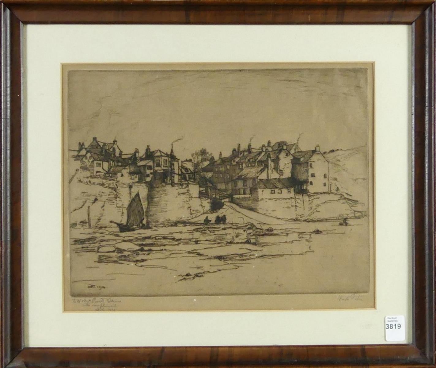 Hugh Paton | Untitled: View of a Coastal Town (1914) | MutualArt