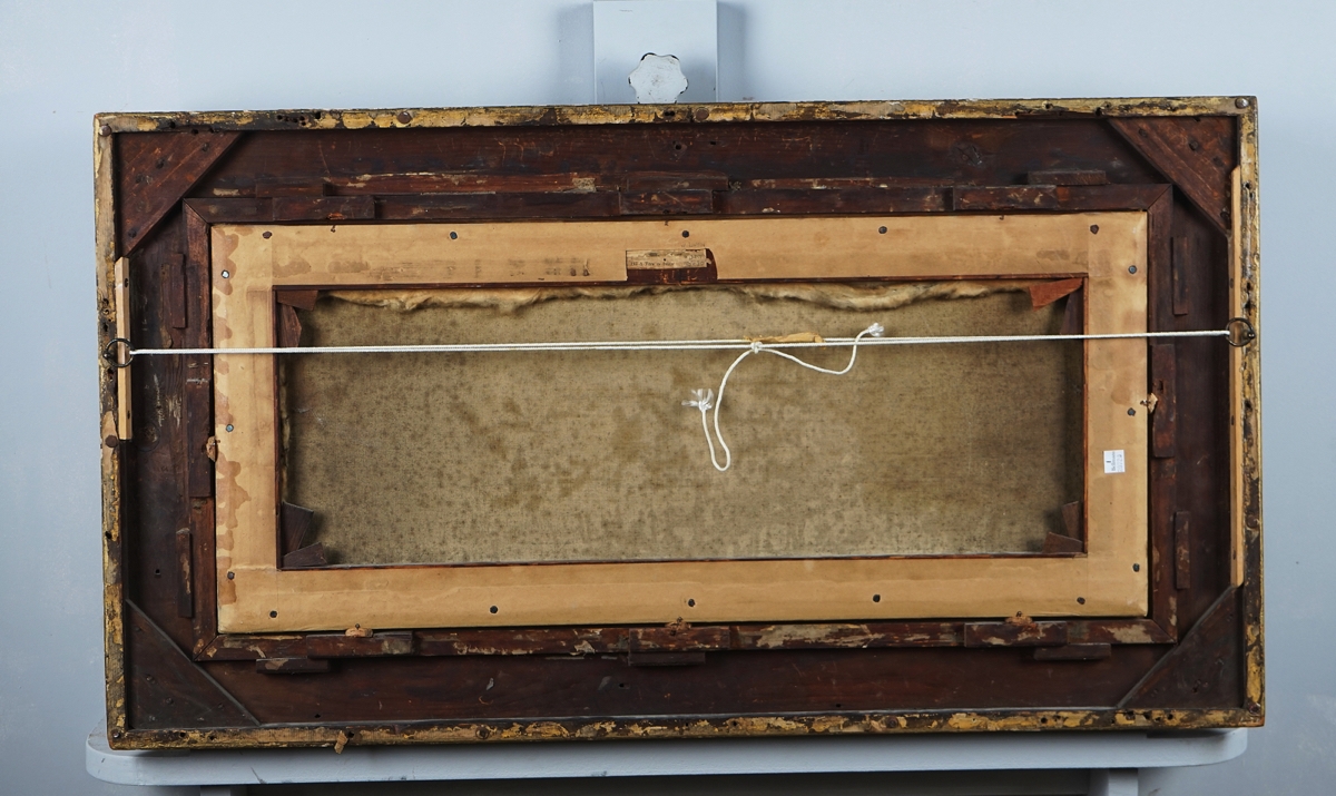 William Linton | A coastal fort overlooking a bay signed with monogram ...