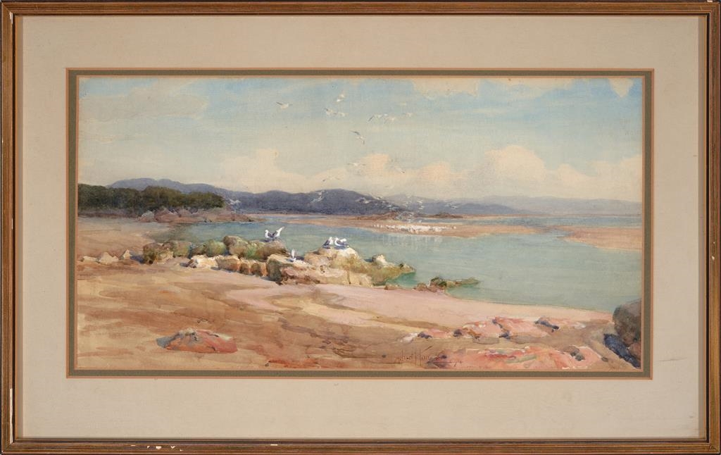 Albert Hanson | Seagulls Taking Off (1894) | MutualArt