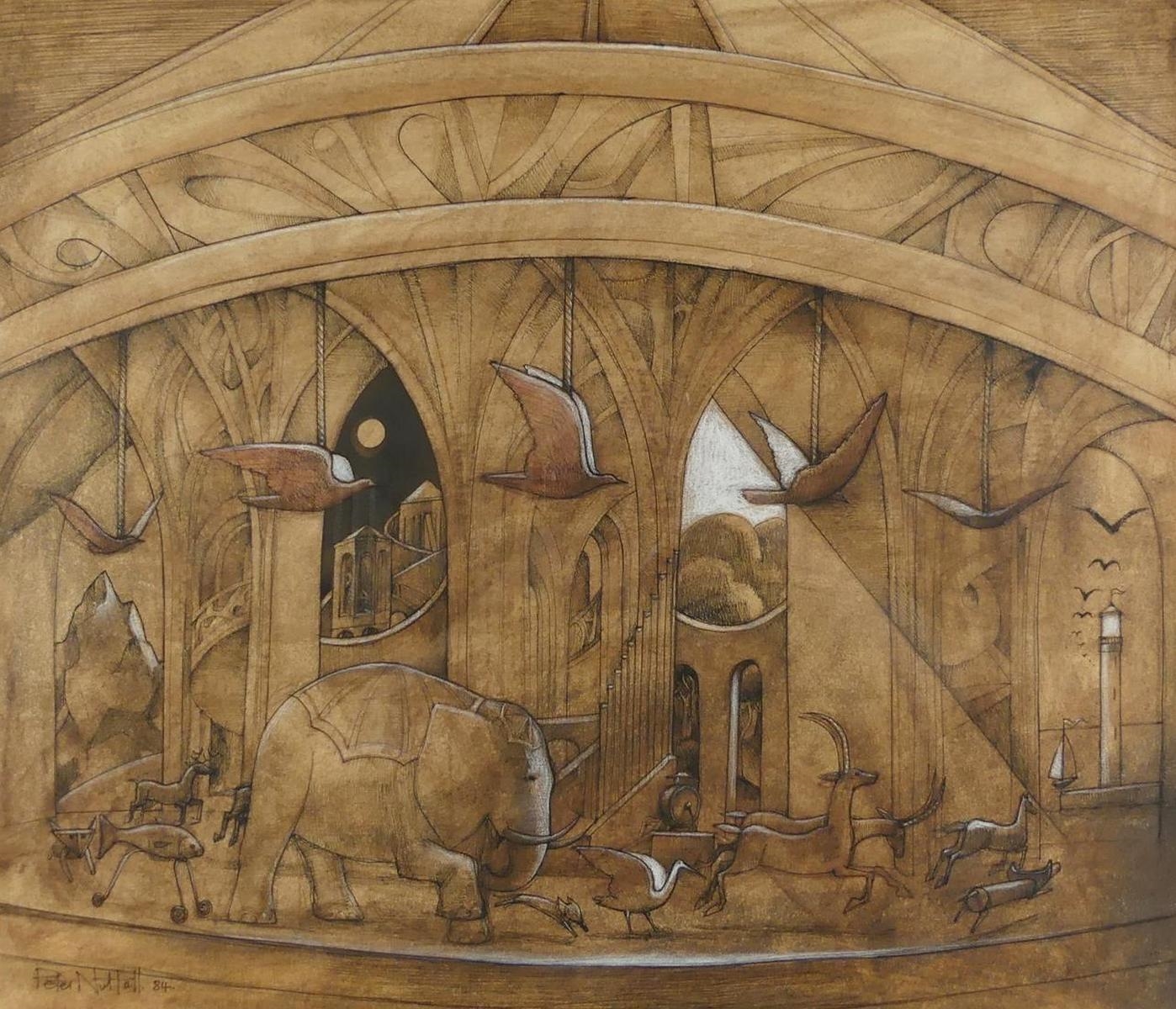 Peter Nuttall | A Fantasy Room (1943) | MutualArt