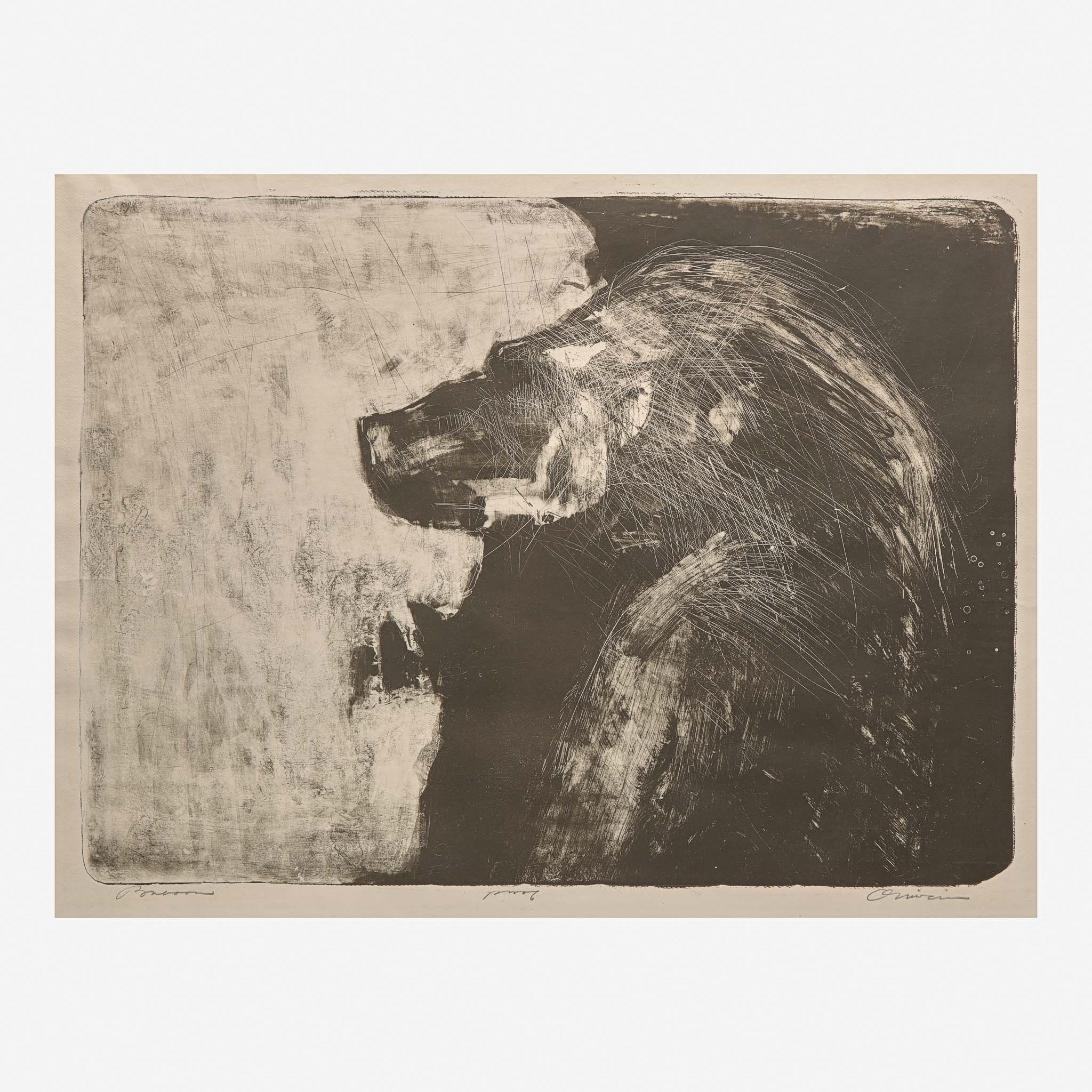 Nathan Oliveira | 2 works: Mona; To Edgar Allan Poe VII (S. 8; 140 ...