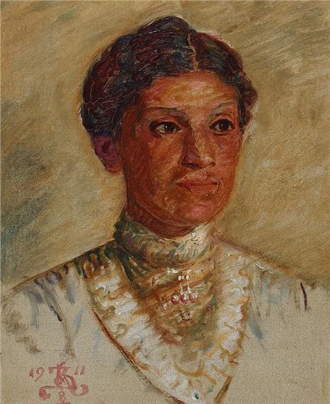 Kristian Zahrtmann | Portrait of Concetta (1911) | MutualArt