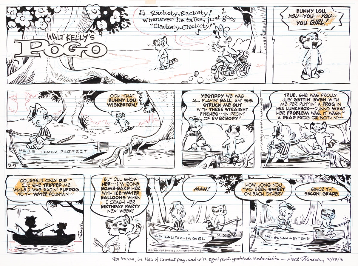 Neal Sternecky | Walt Kelly's POGO. Rackety, Rackety! Whenever he talks ...