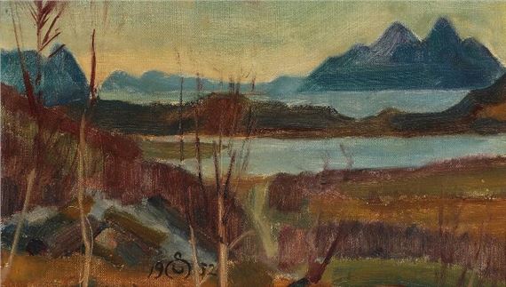 Ejnar August Nielsen | Landscape (1952) | MutualArt