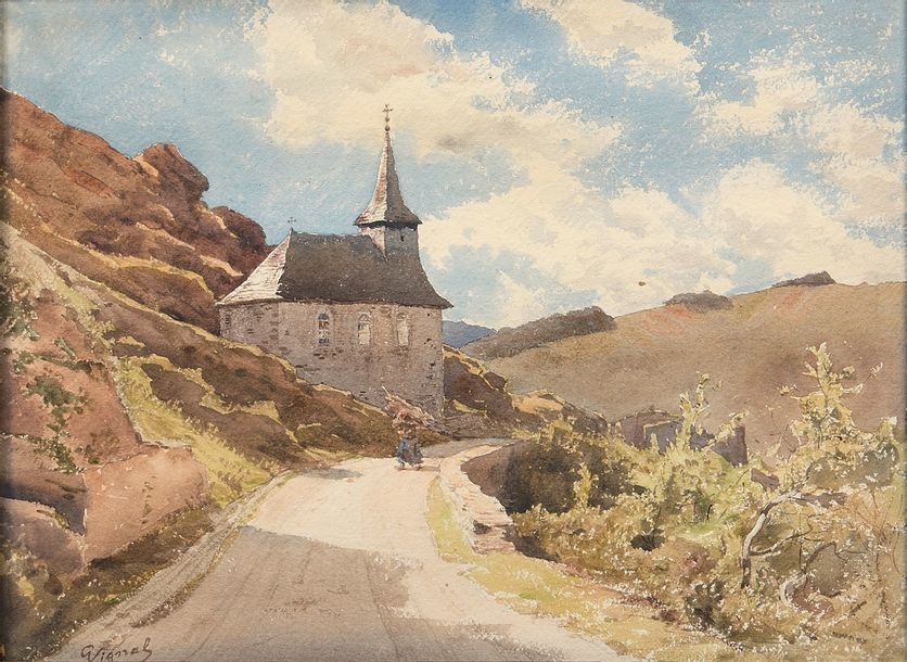 Pierre Vignal | Mountain chapel | MutualArt