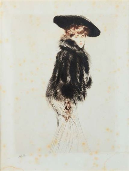 Paul César Helleu | * Elegant woman standing | MutualArt
