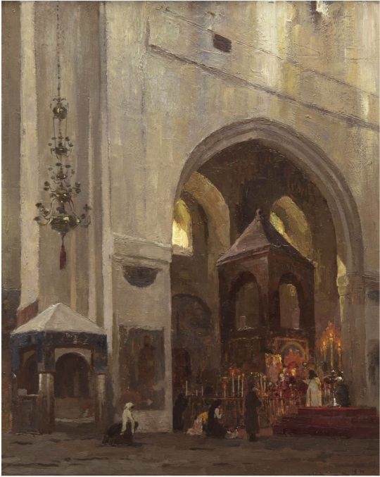 Max Tilke | Inneres der alten Kirche von Metschet bei Tiflis (1914 ...
