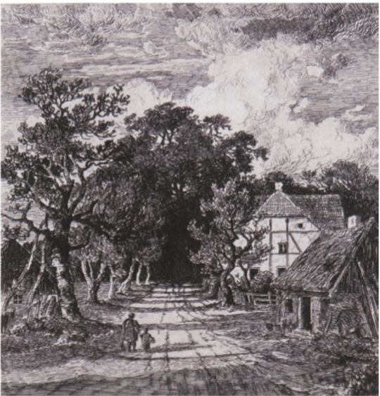 Christian Morgenstern | Häuser am Waldrand | MutualArt