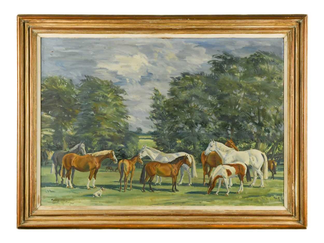 Keith Money | Mares with their foals (1961) | MutualArt
