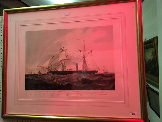 William Adolphus Knell | Steam frigate Cyclops off Spit Head under ...