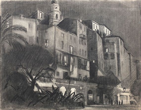 John Weeks | Menton by night, South of France | MutualArt