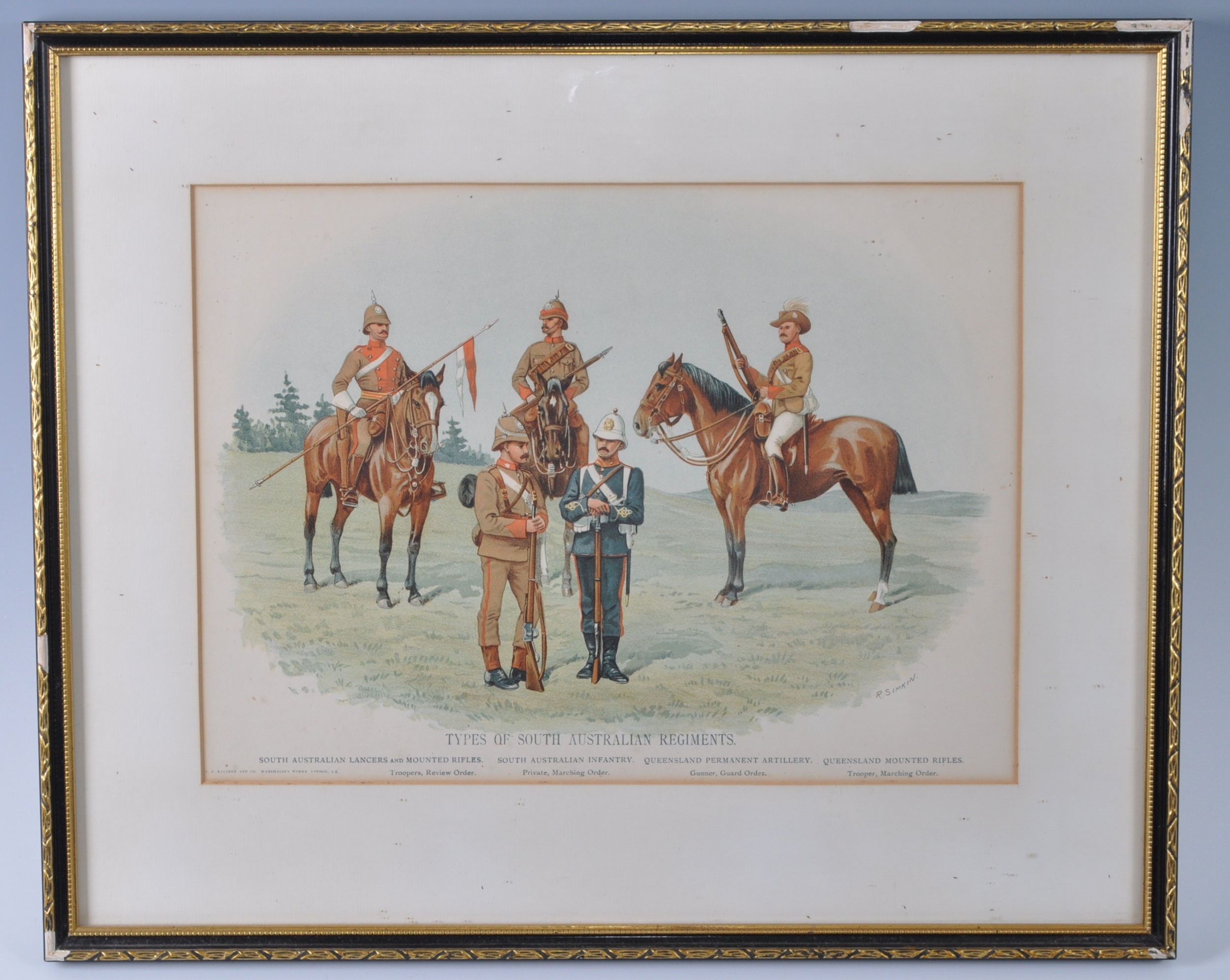 Richard Simkin | Types Of Victorian Regiments; Types Of New South Wales ...