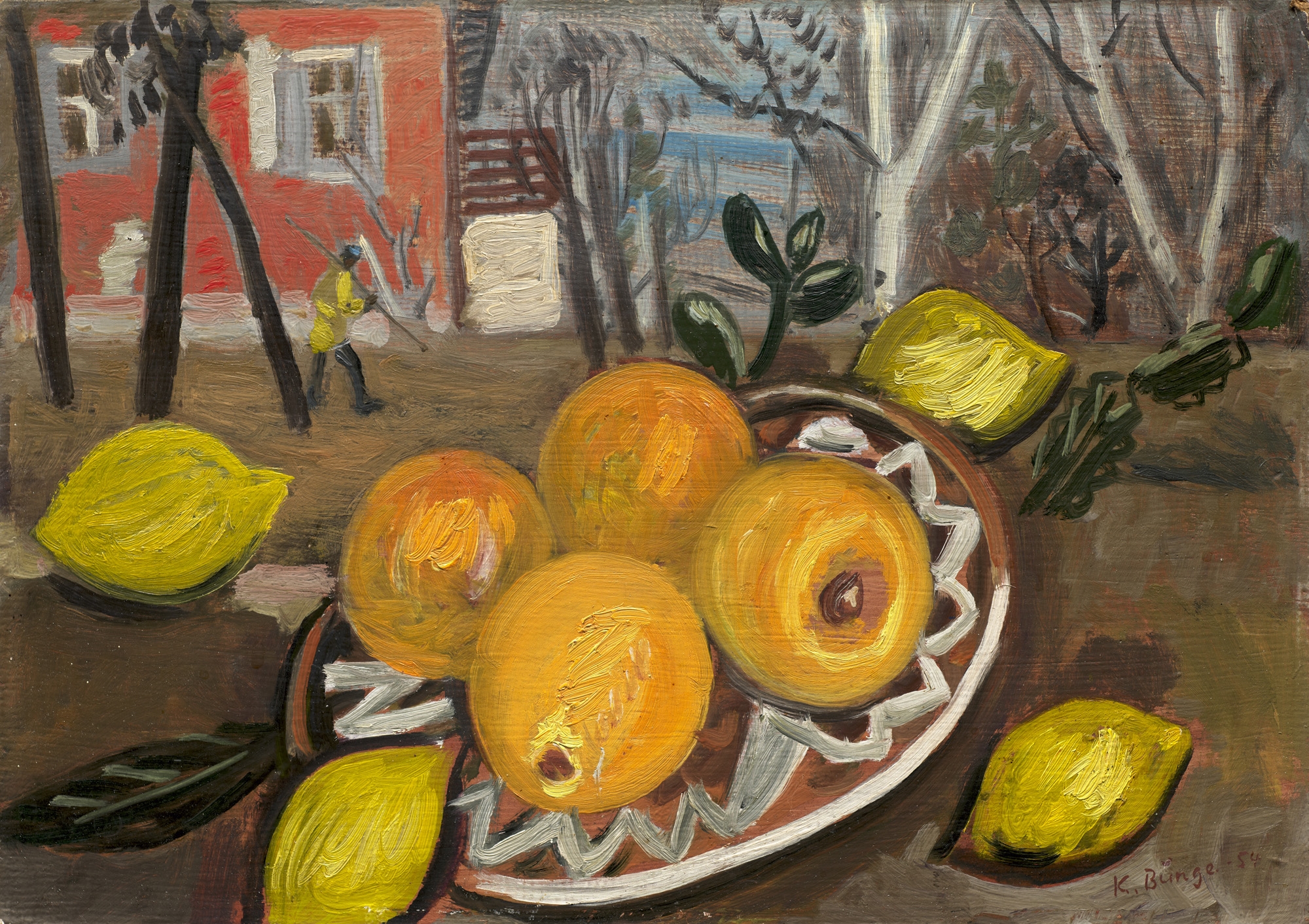 Kurt Bunge | Untitled (still life with oranges and lemons) (1954 ...