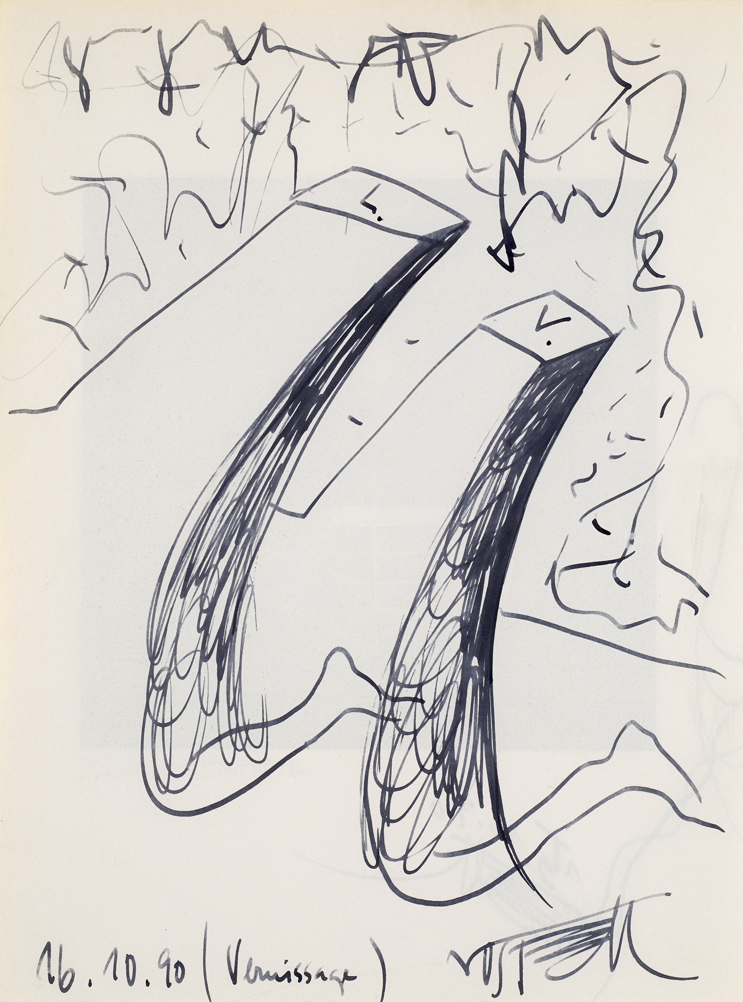 Wolf Vostell | Untitled (1986) | MutualArt