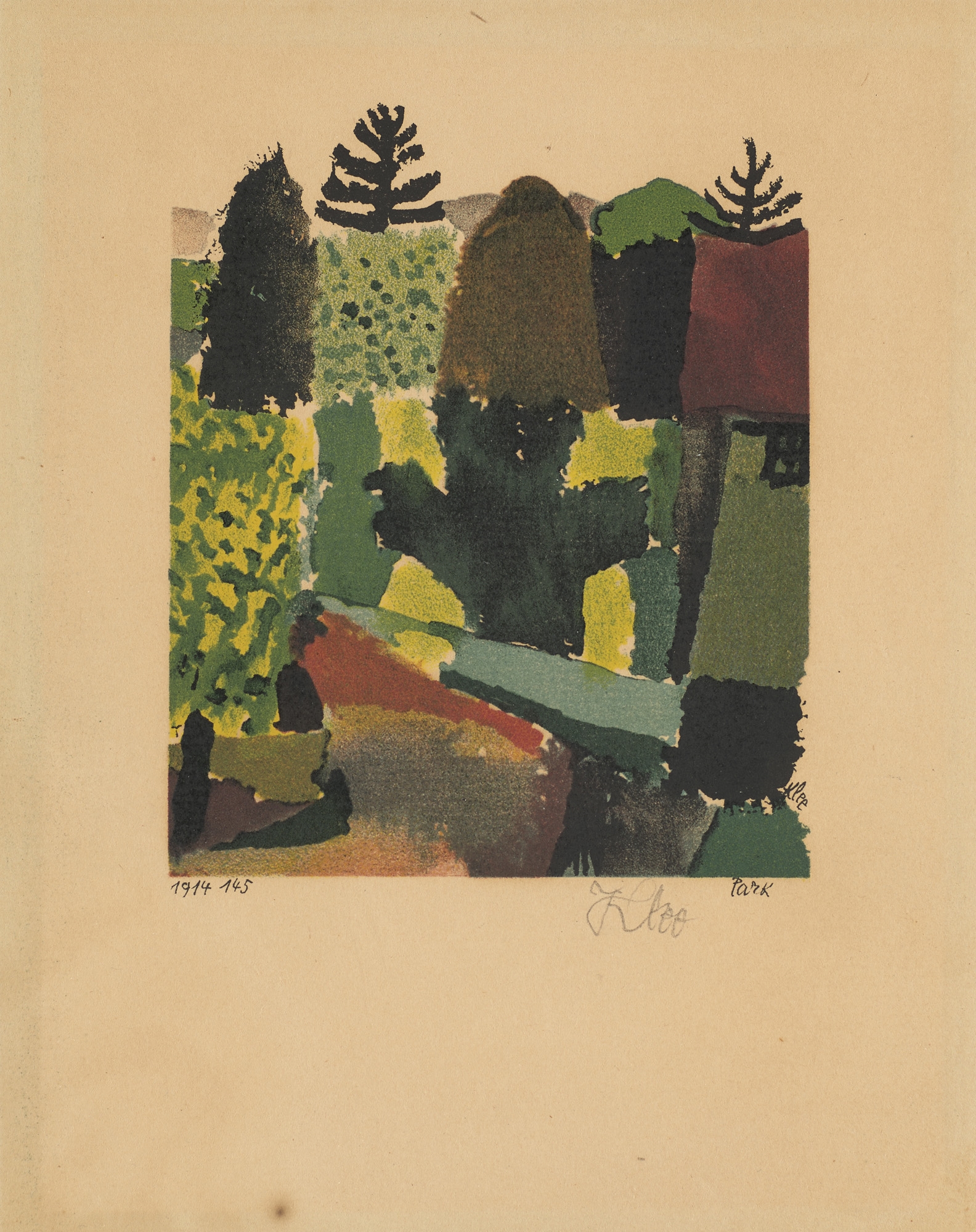 Paul Klee | Park (1914) | MutualArt