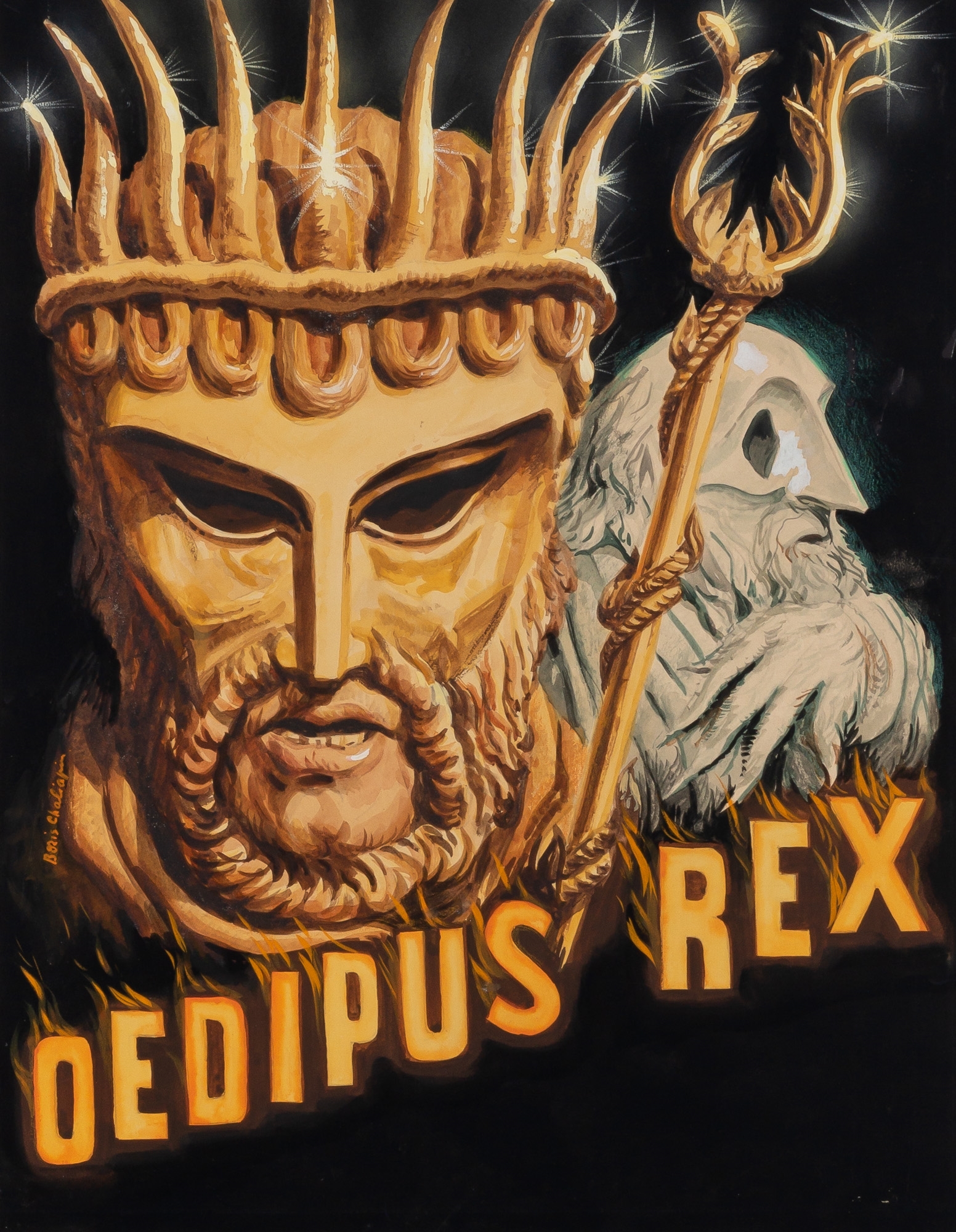 Boris Chaliapin | Oedipus Rex | MutualArt