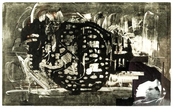 Vladimír Boudnik | Sheet with selfportrait (1966) | MutualArt