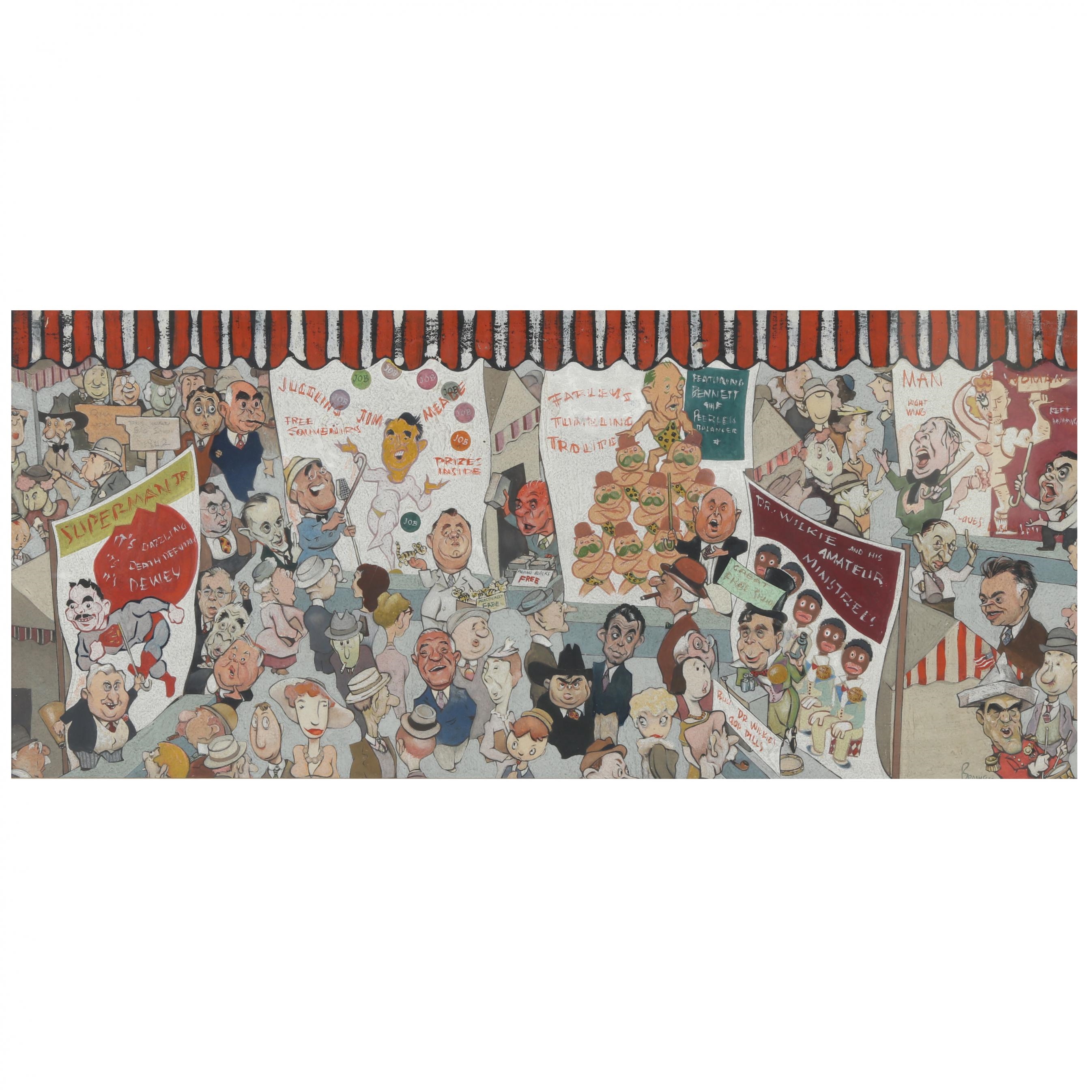 Sam Berman | Kaleidoscope of Caricatures | MutualArt