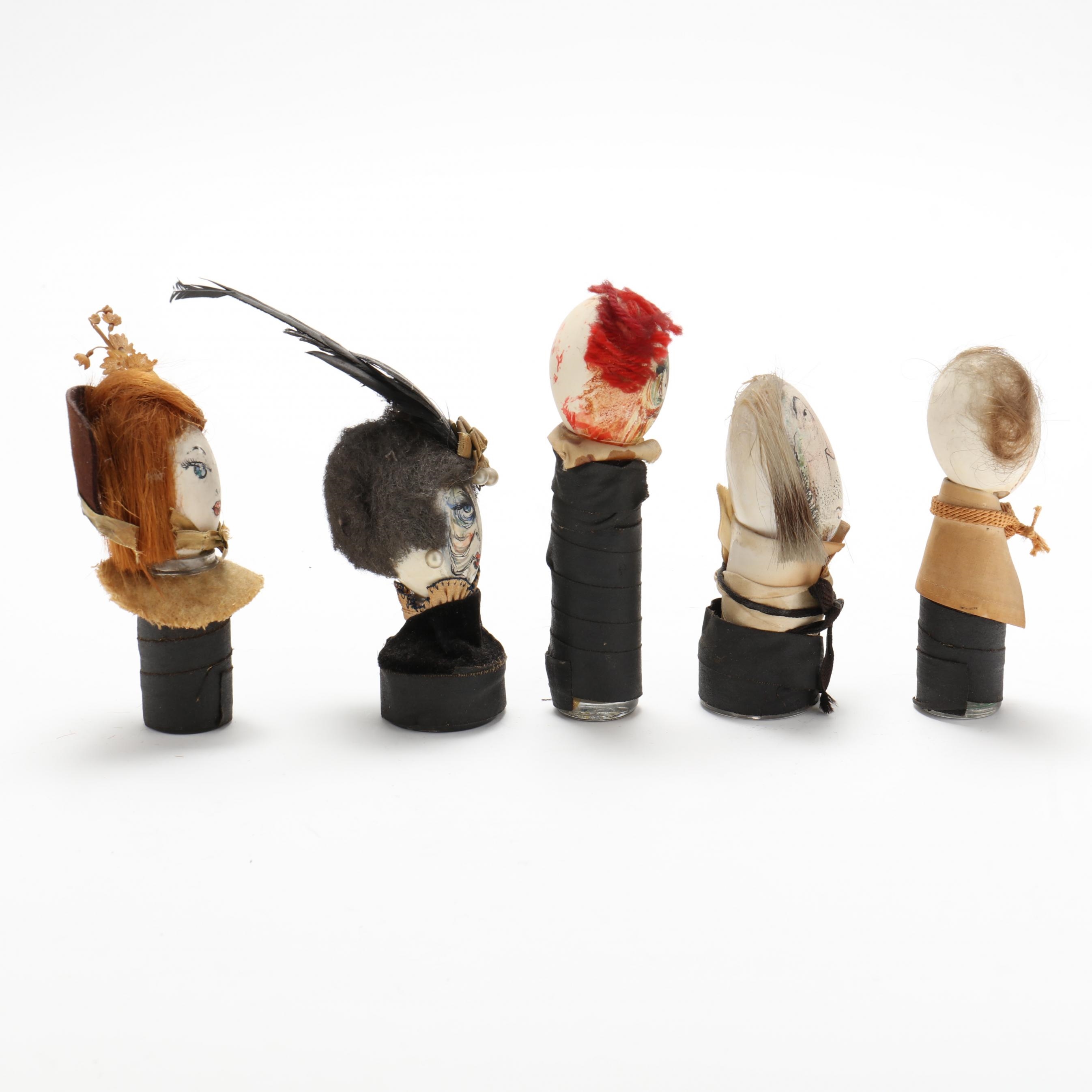 Sam Berman | Five Caricature Egg Busts | MutualArt