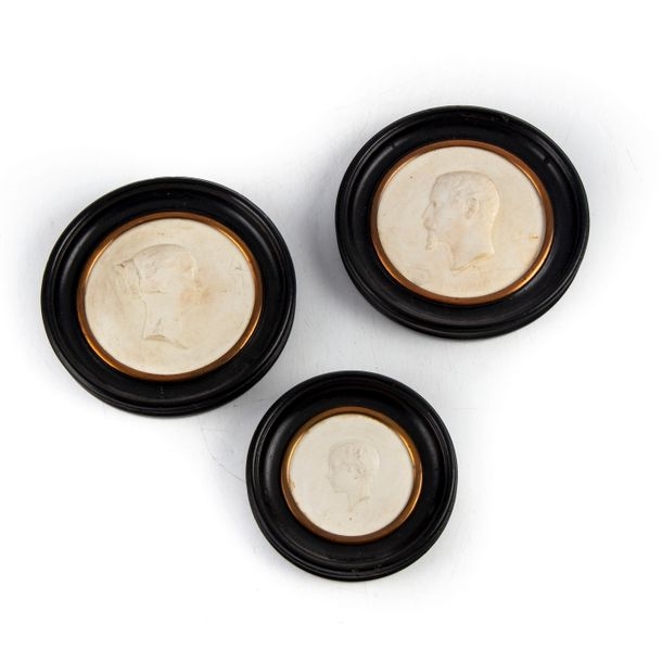 Jules-Constant Peyre | Three medallions in cookie decorated in relief ...