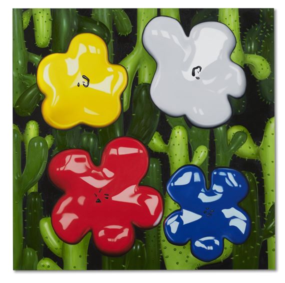 Philip Colbert | FLOWER STUDY FROM THE LOBSTER LAND MUSEUM (YELLOW ...